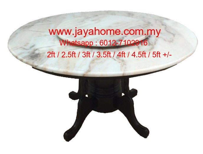 Round 100% Natural Marble Top 4.5ft / 5ft